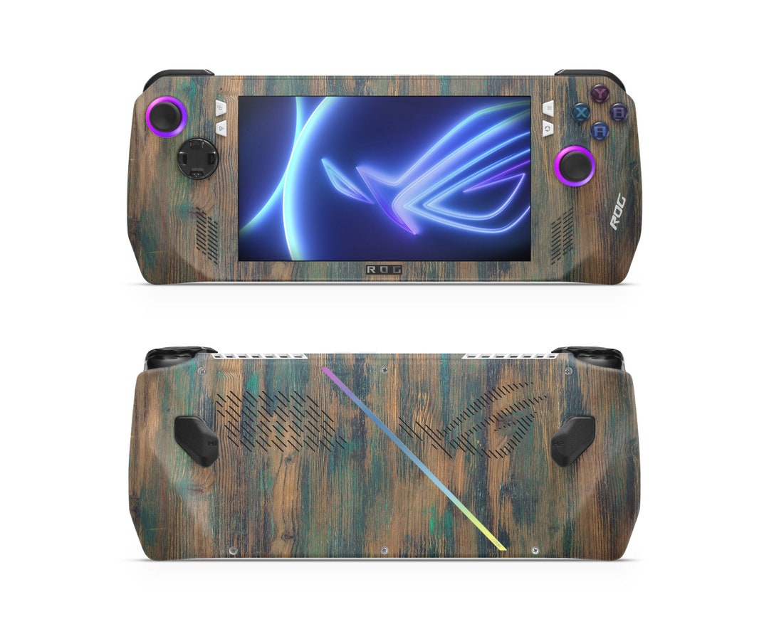 Wooden Shapes Asus Rog Ally Skin, Custom Vinyl Sticker Asus Rog Ally ...