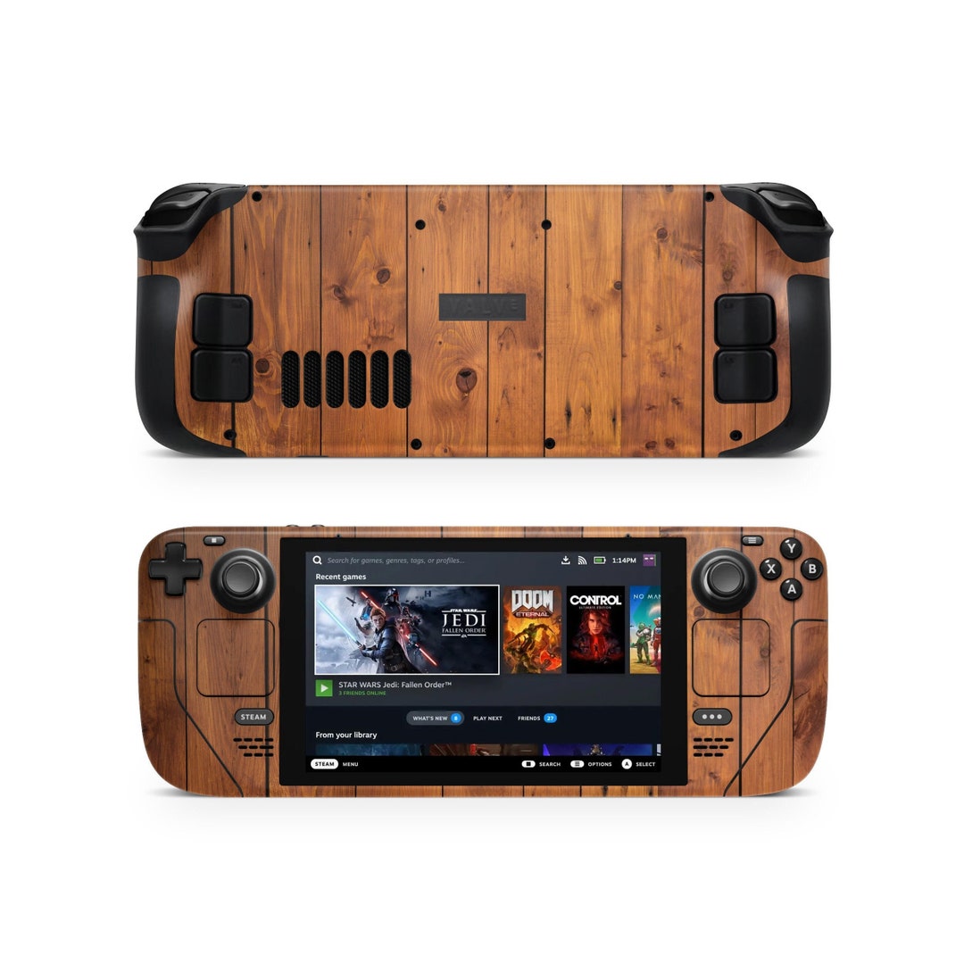 Wooden Print Steam Deck Skin, Steam Deck Protective Skin Wrap, Custom ...