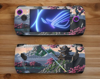 Orange/green Rog Ally Skin, Protective Rog Ally Console Case , Custom ...