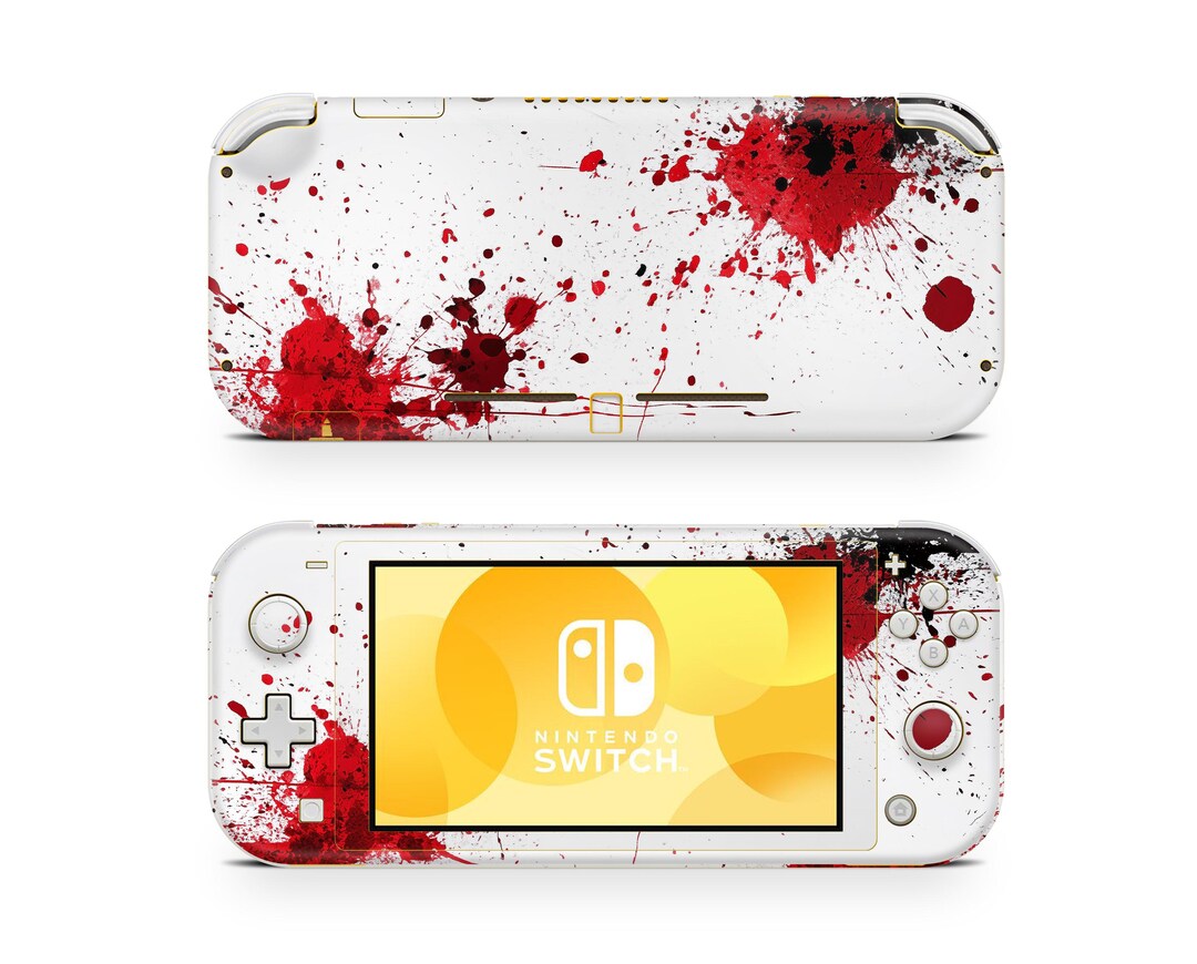 Blood Splatter Nintendo Switch Lite Skin, Nintendo Switch Lite Console ...