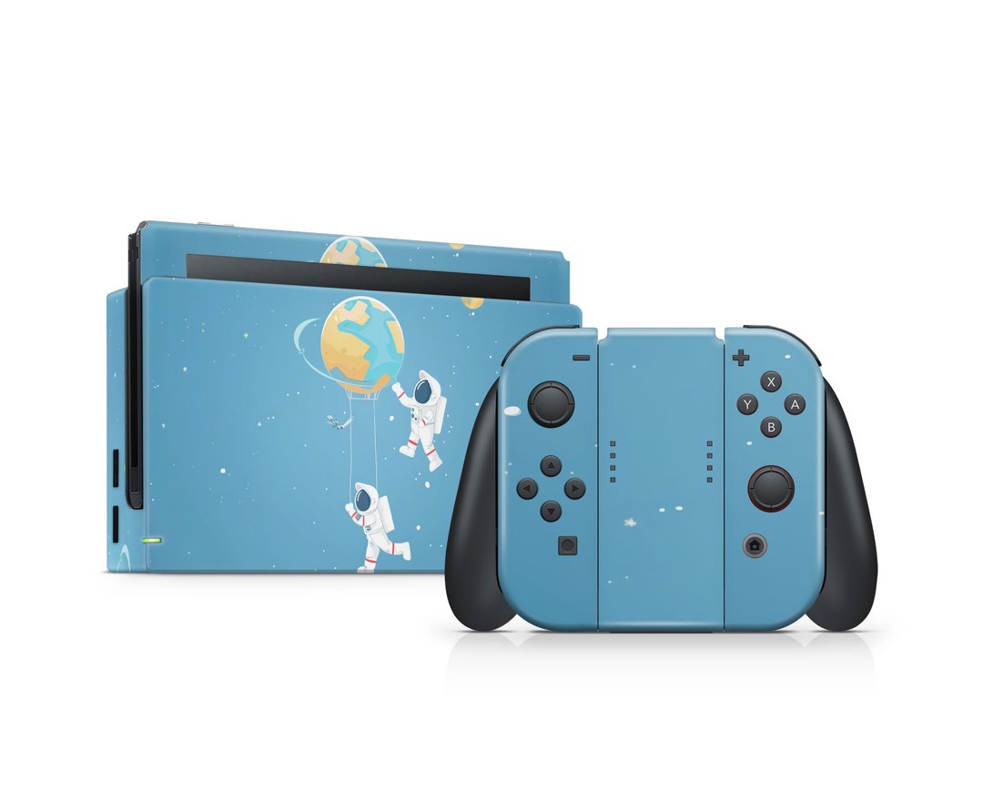 Astronauts Floating in Space Switch Skin, Nintendo Switch Console ...