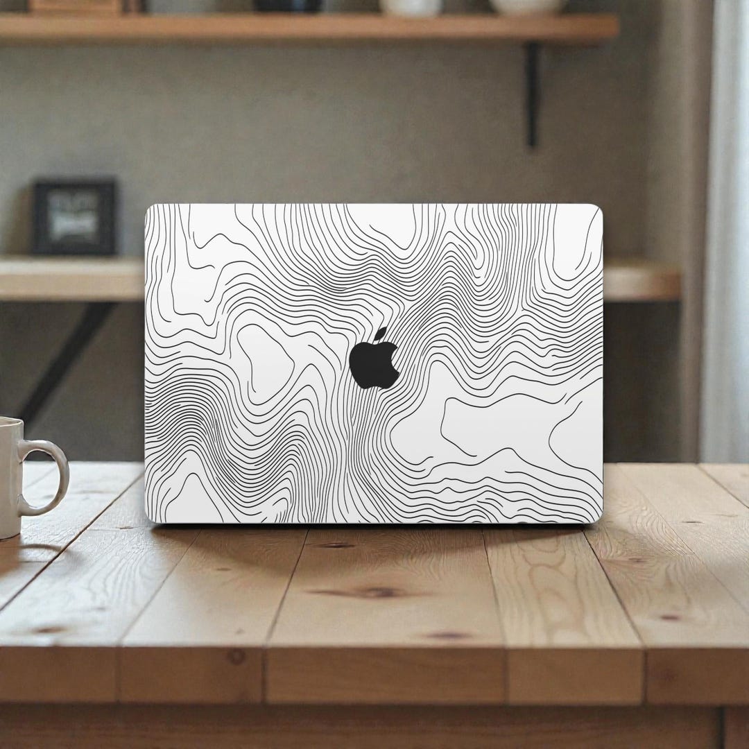 Abstract Lines MacBook Skin – Damascus Style Vinyl Wrap - Etsy