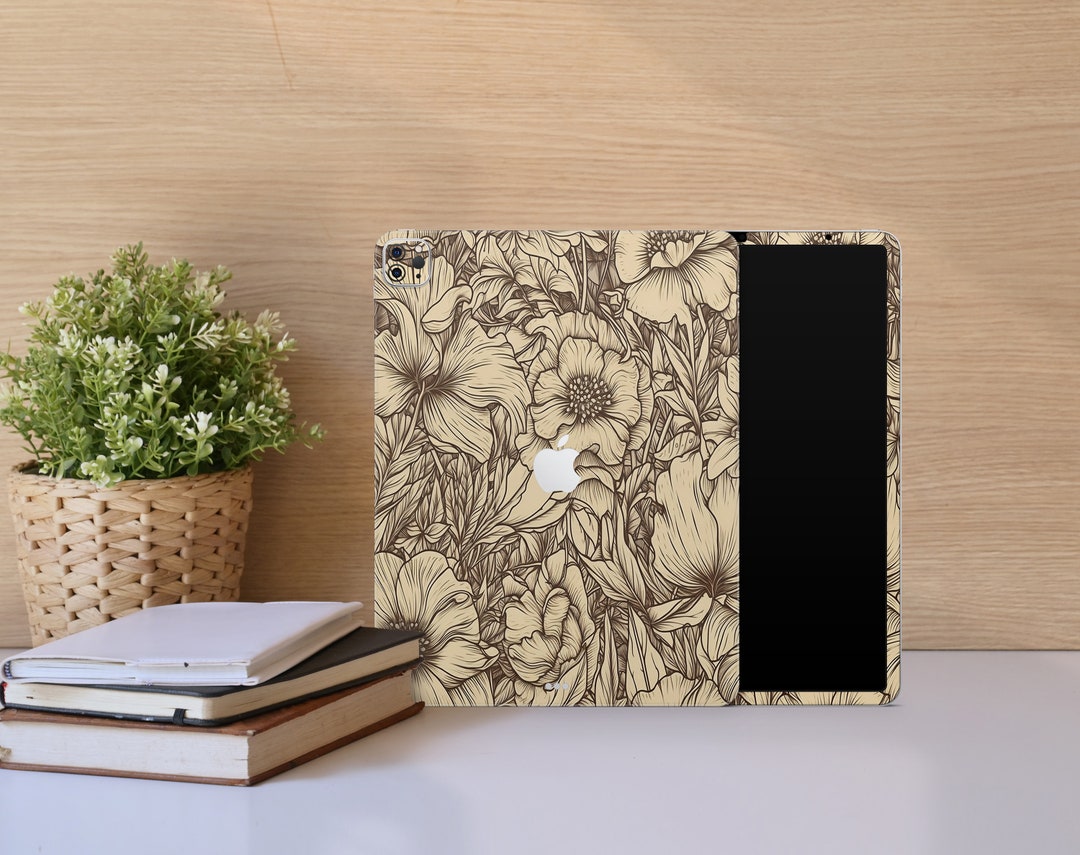 Vintage Floral Print - Unique iPad Skin, iPad Pro, iPad Air, iPad Mini ...