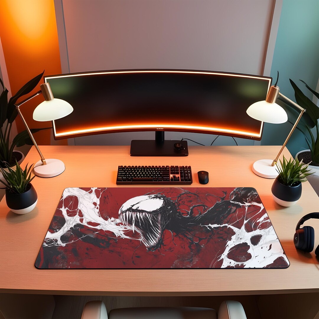 Venom Mouse Pad | Vintage-inspired Desk Mat, Water Resistant - Etsy