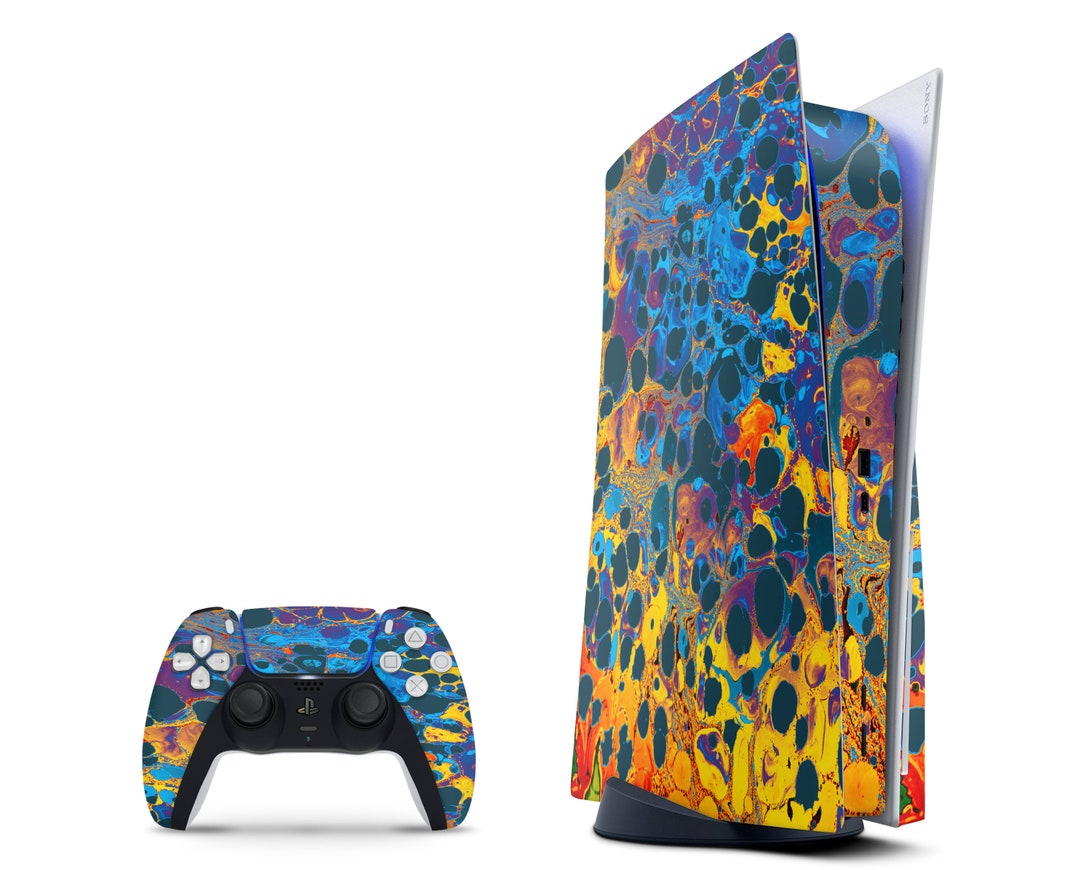 Colorful Marble PS5 Skin Colorful Marble Skin Decal for PS5 Playstation ...