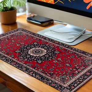 Turkish Rug Gaming Mouse Pad: Water Resistant Persian Desk Mat - Etsy