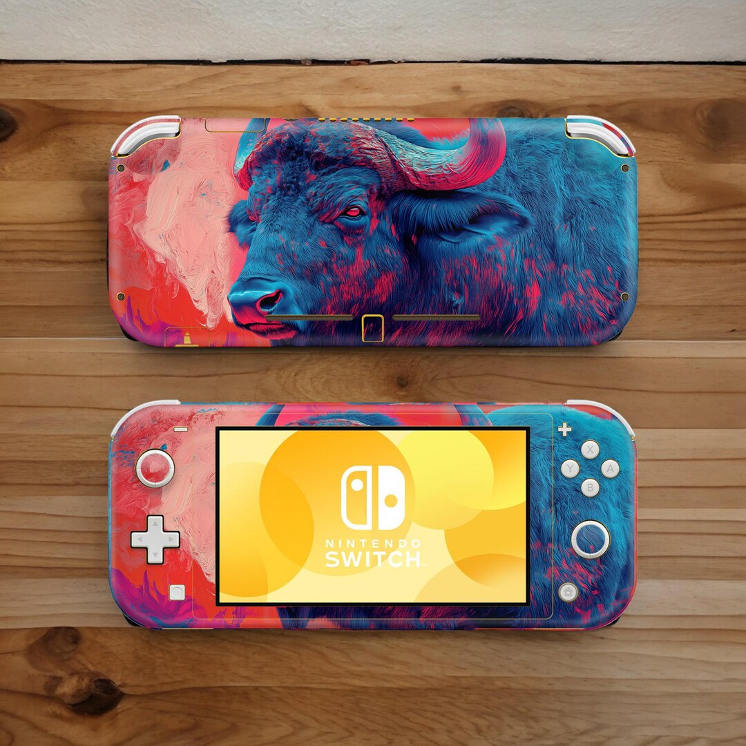 Psychedelic Buffalo Switch Lite Skin, Nintendo Switch Lite Console ...