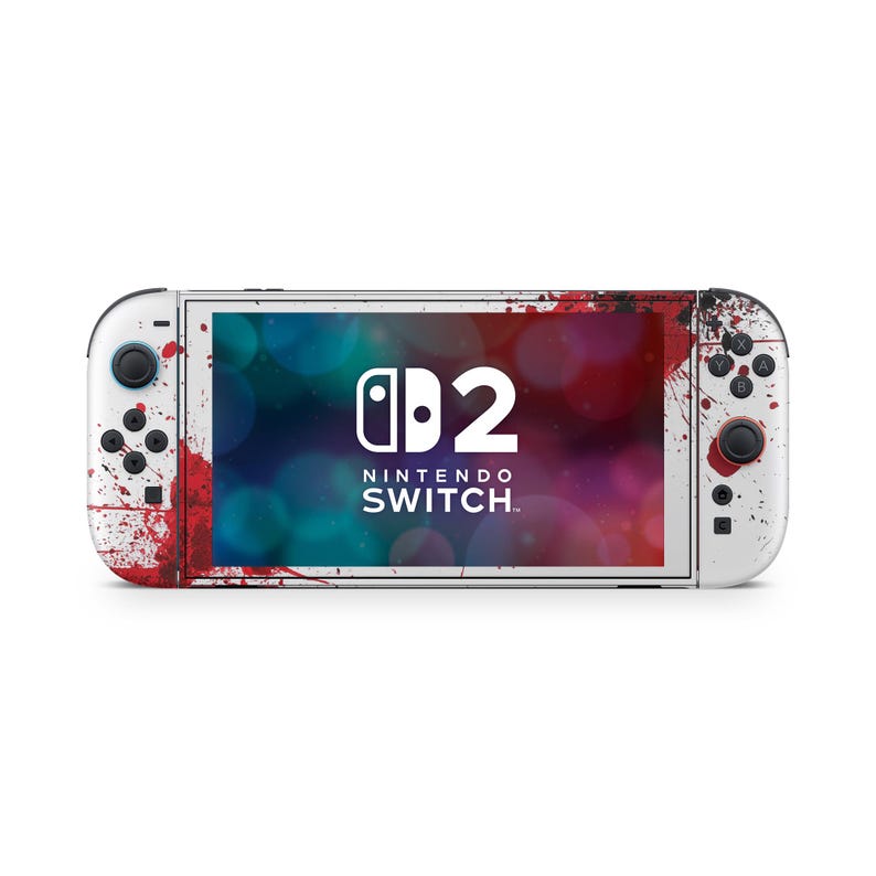 Blood Splatter Nintendo Switch 2 Skin | Horror Gaming Console Wrap ...