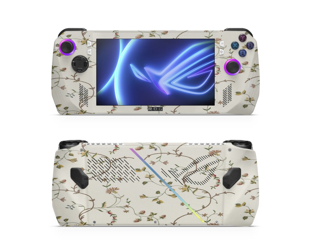 Flower Pattern Asus Rog Ally Skin, Protective Rog Ally Console Case ...