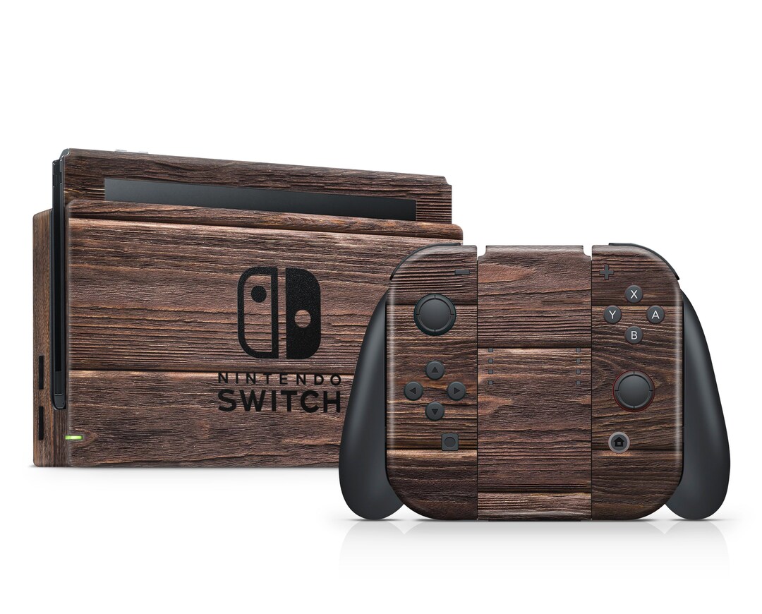 Wooden Nintendo Switch Skin, Nintendo Switch Console Joycon Wrap ...