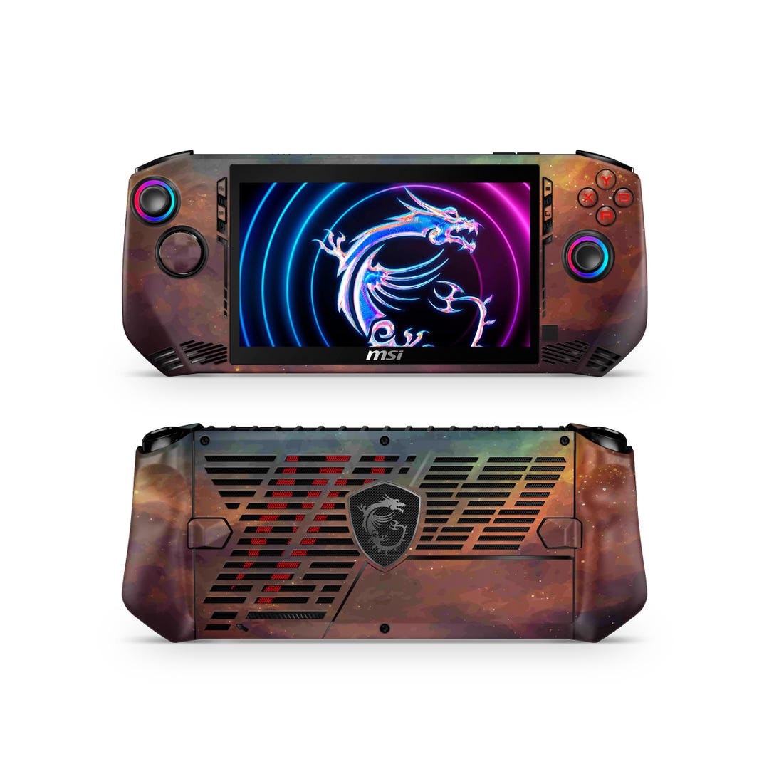 Cosmic Metal MSI Claw A1M Skin - Protective Vinyl Wrap - MSI Claw 8 AI+ ...