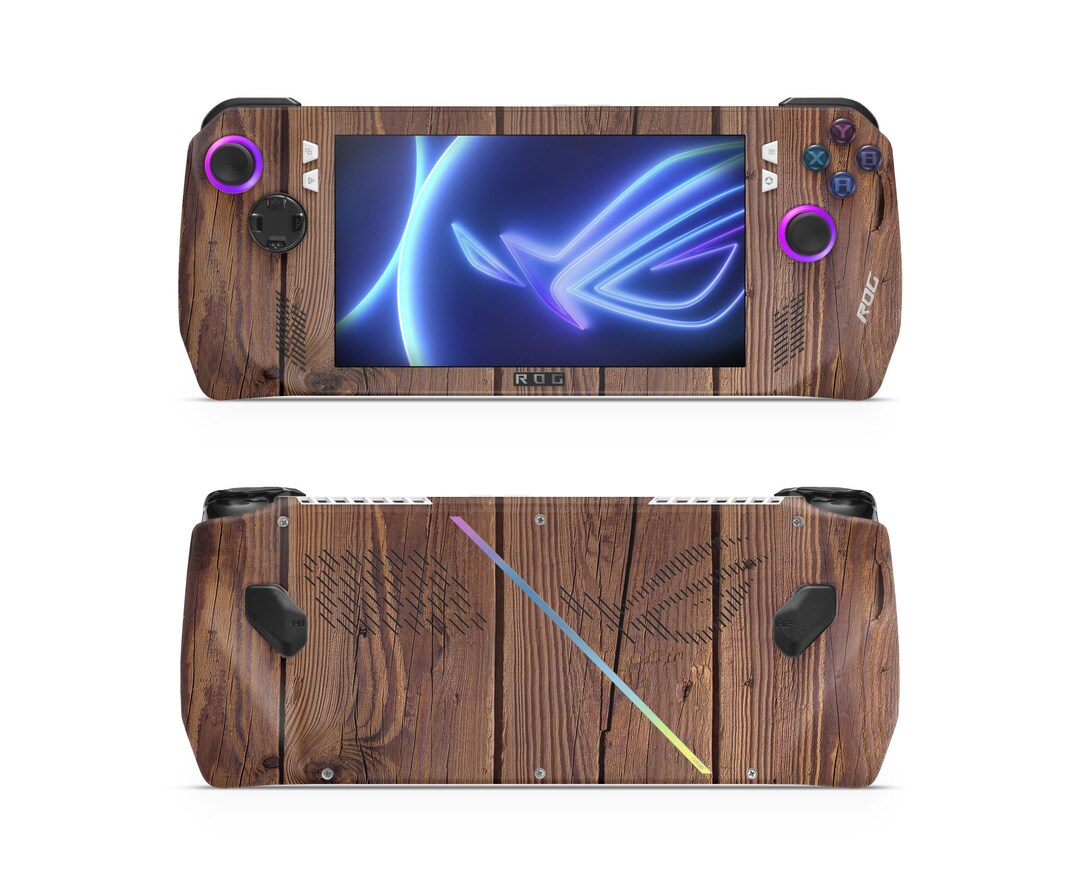 Wooden Shapes Asus Rog Ally Skin, Custom Vinyl Sticker Wrap, Removable ...