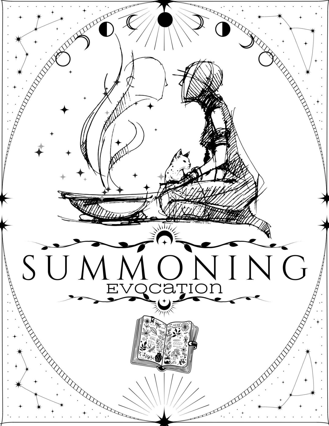 26 Digital Pages, Summoning Evocation Witches Grimoire Journal, Fill in ...