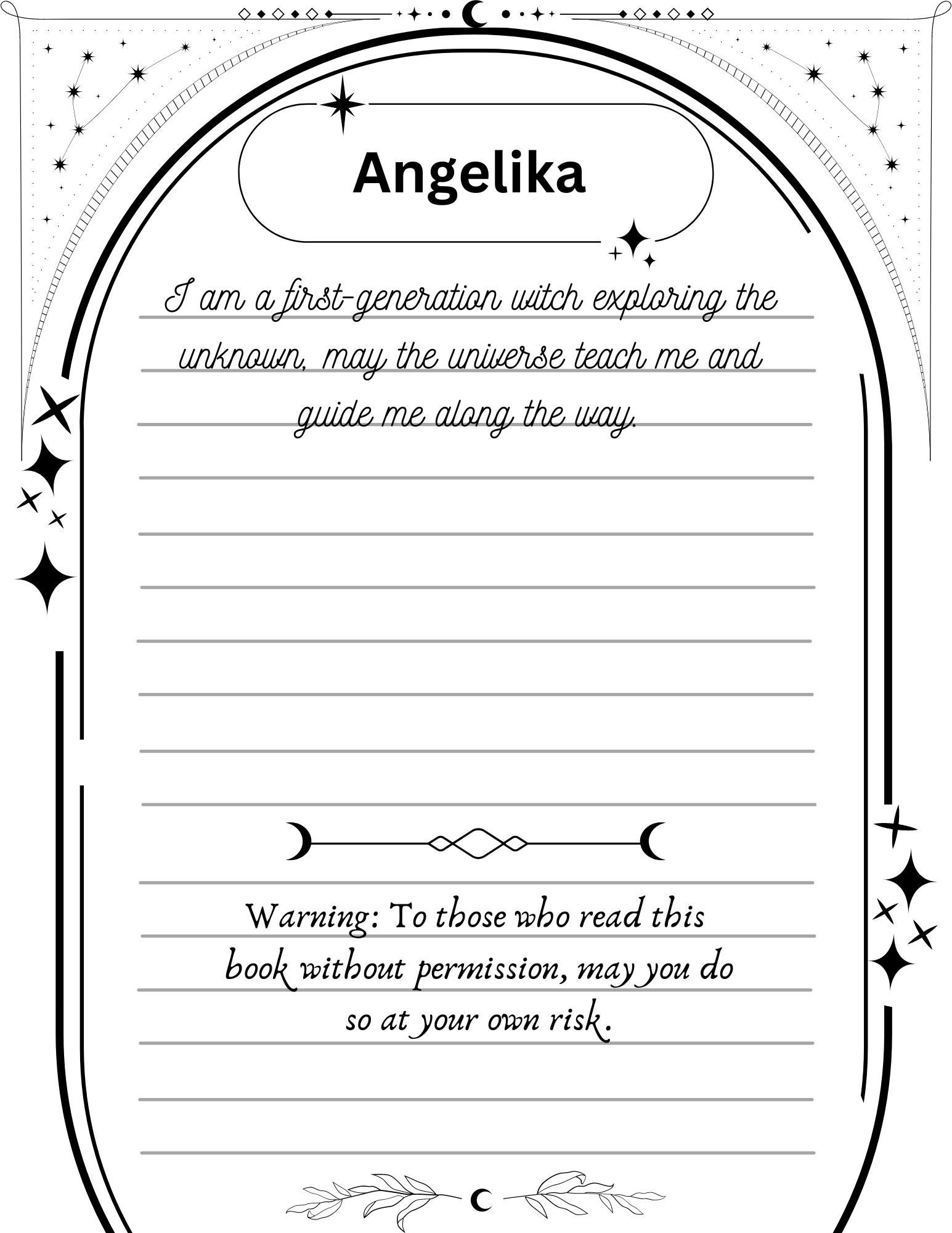 26 Digital Pages, Summoning Evocation Witches Grimoire Journal, Fill in ...