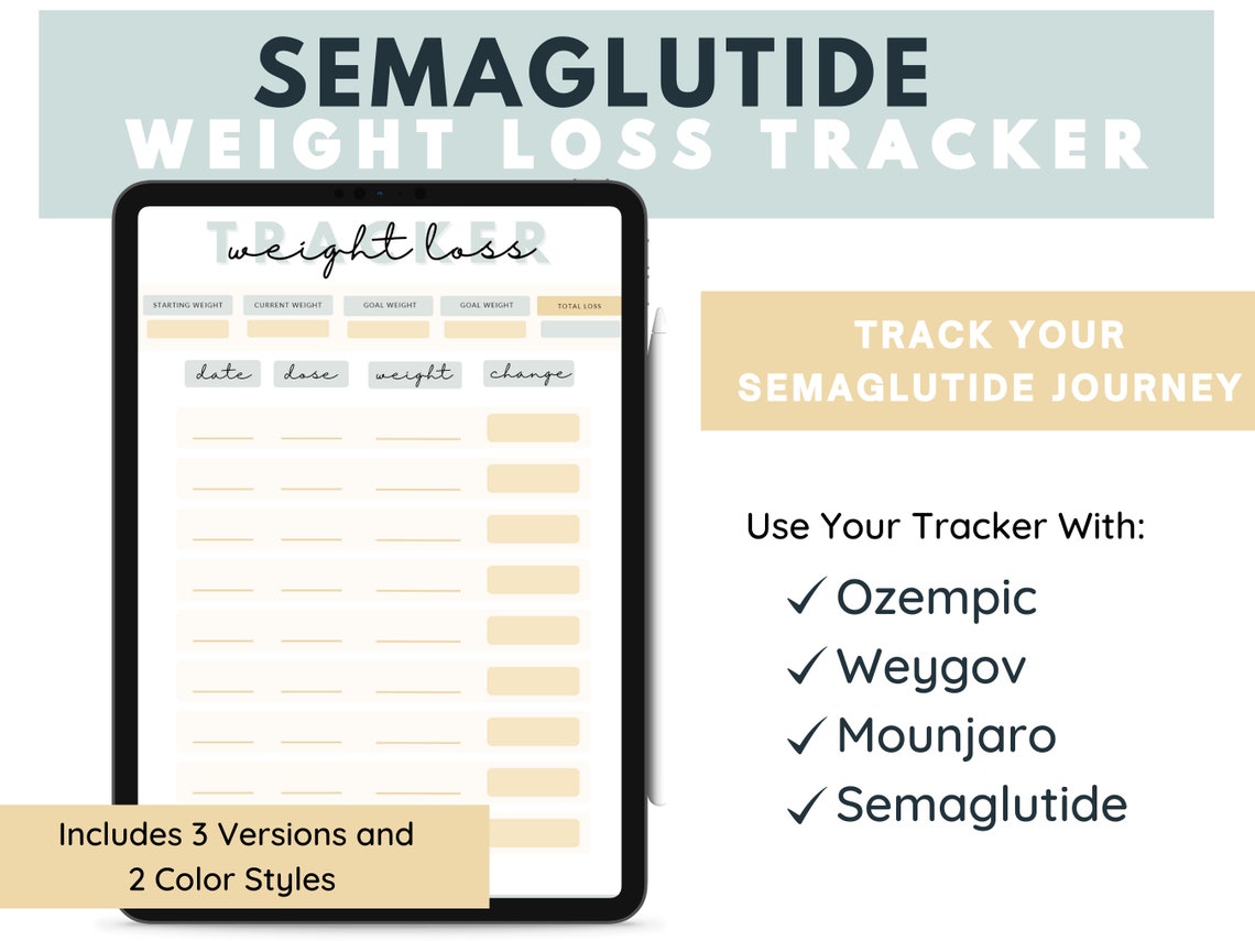 Injectable Weight Loss Tracker | Track Your Semaglutide Journey ...