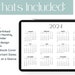2024 DIGITAL MONTHLY CALENDAR Hyperlinked iPad Calendar Goodnotes ...
