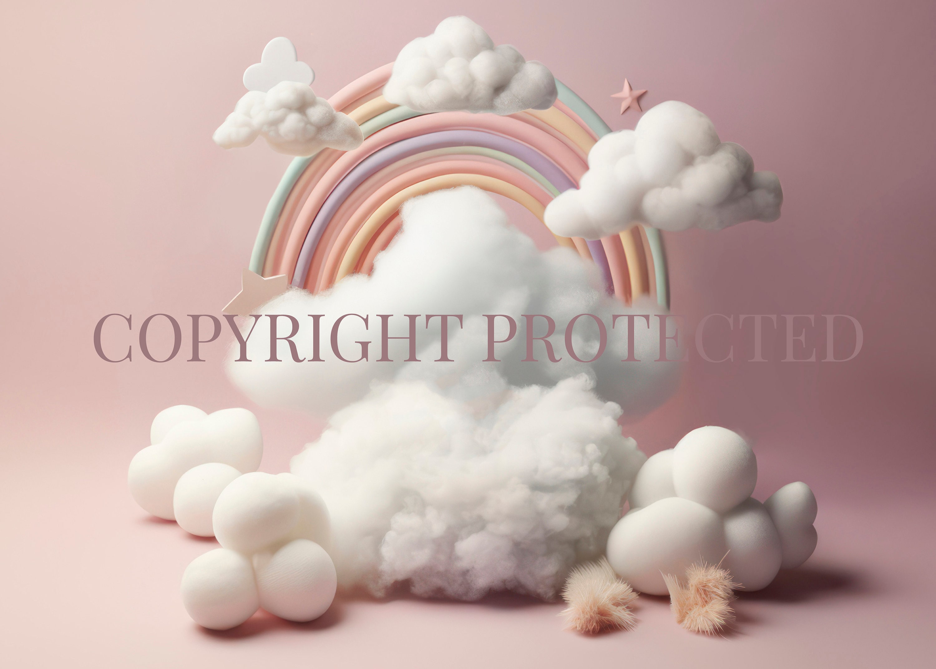 Newborn Digital Backdrop, Set of 4, Rainbow Baby - Etsy