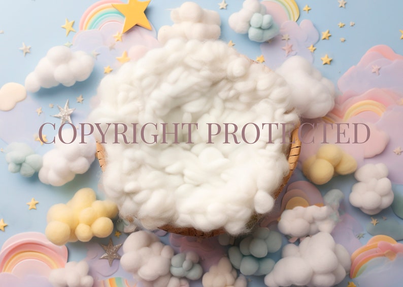 Newborn Digital Backdrop, Set of 4, Rainbow Baby - Etsy