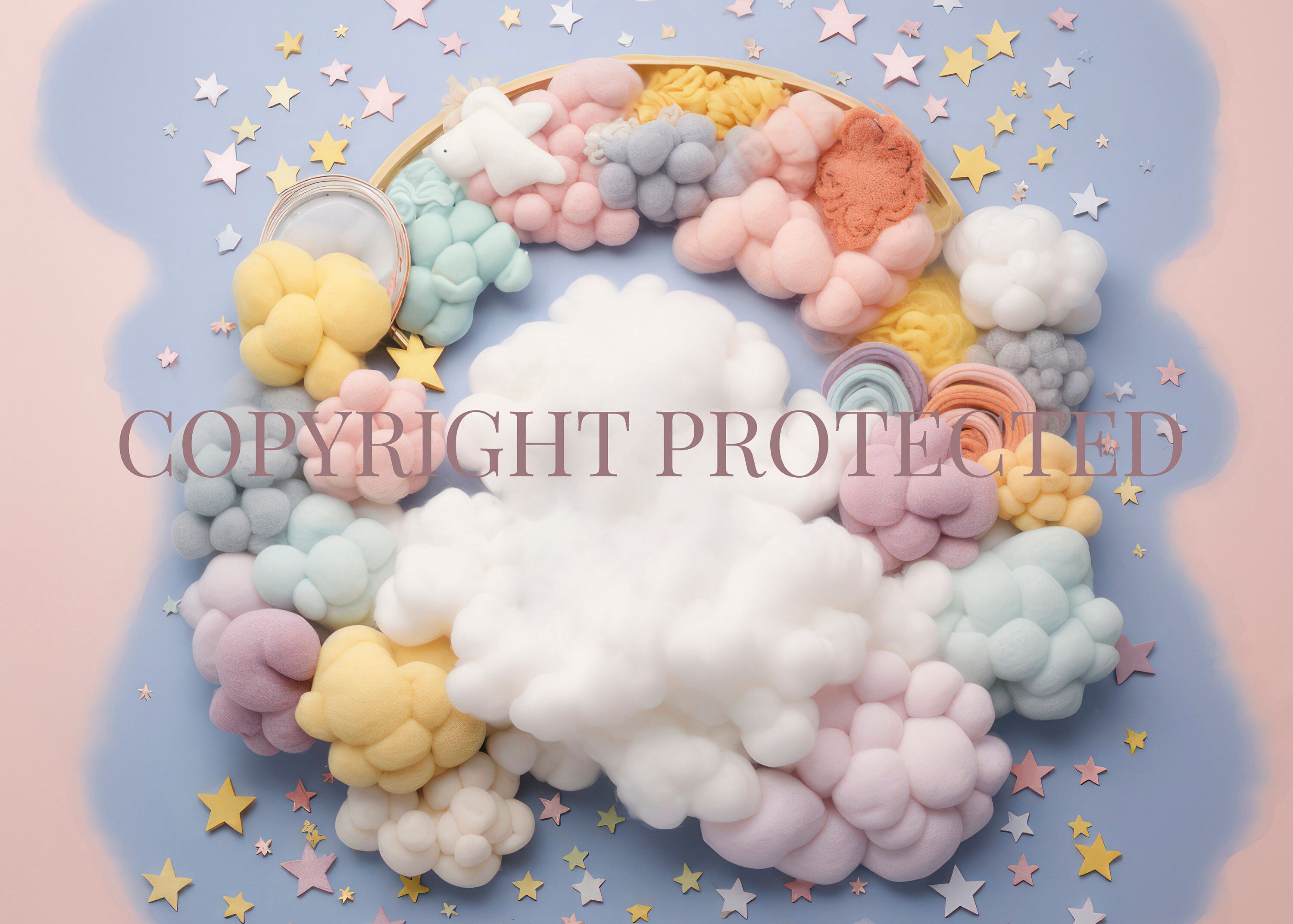 Newborn Digital Backdrop, Set of 4, Rainbow Baby - Etsy