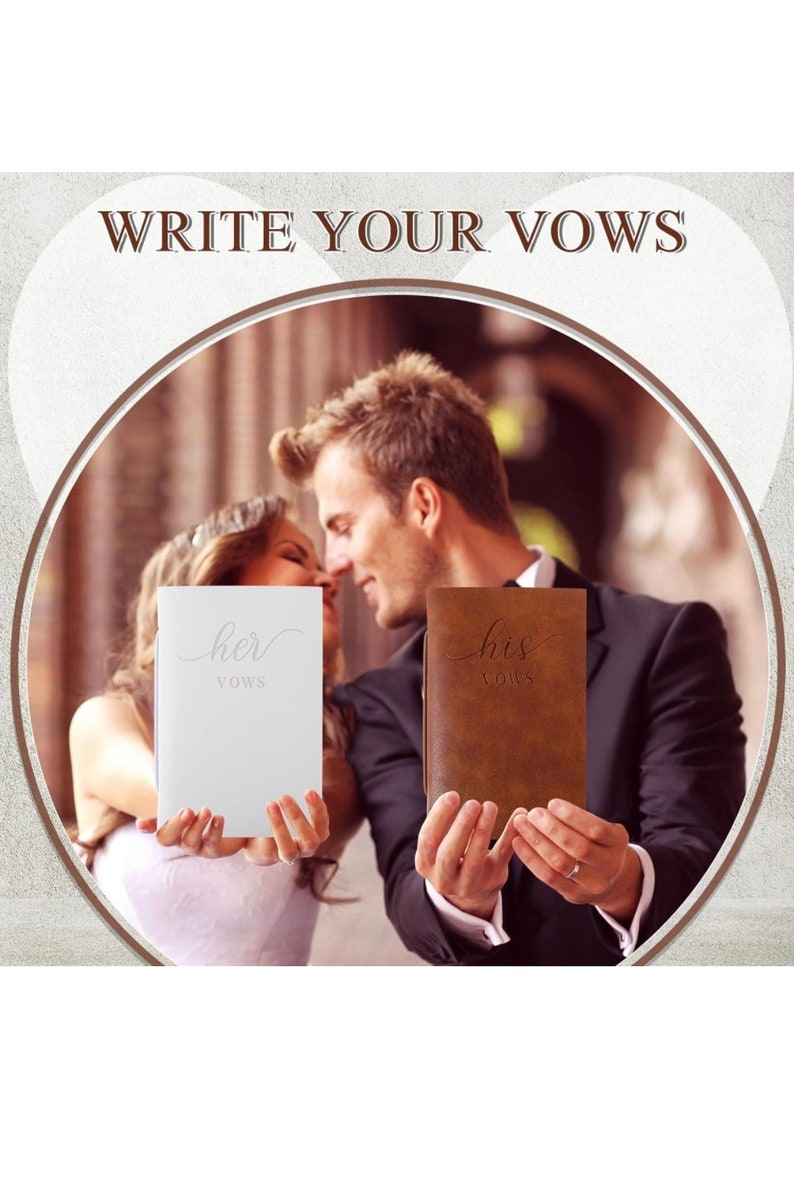 Personalized His and Her Vow Books - Etsy