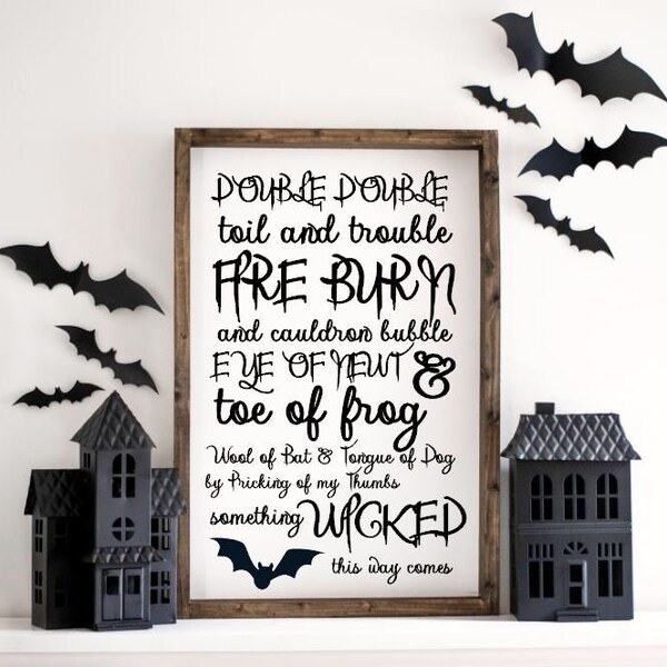 Double Double Toil and Trouble - Etsy