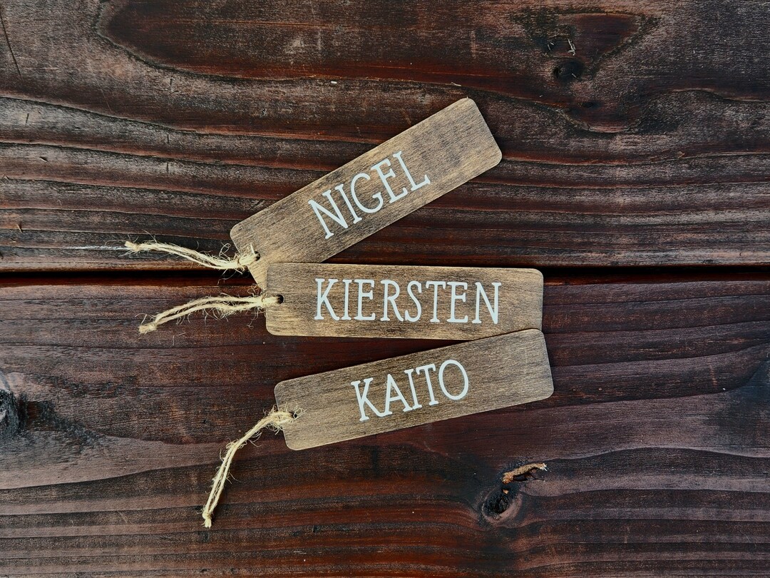 Customized Name Gift Tags With Tie - Etsy