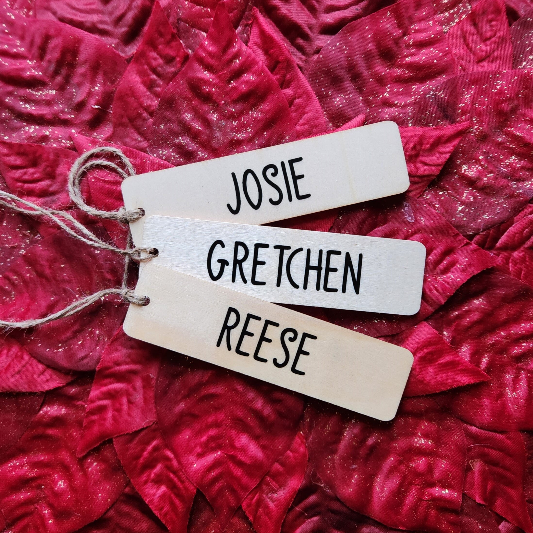 Customized Name Gift Tags With Tie - Etsy