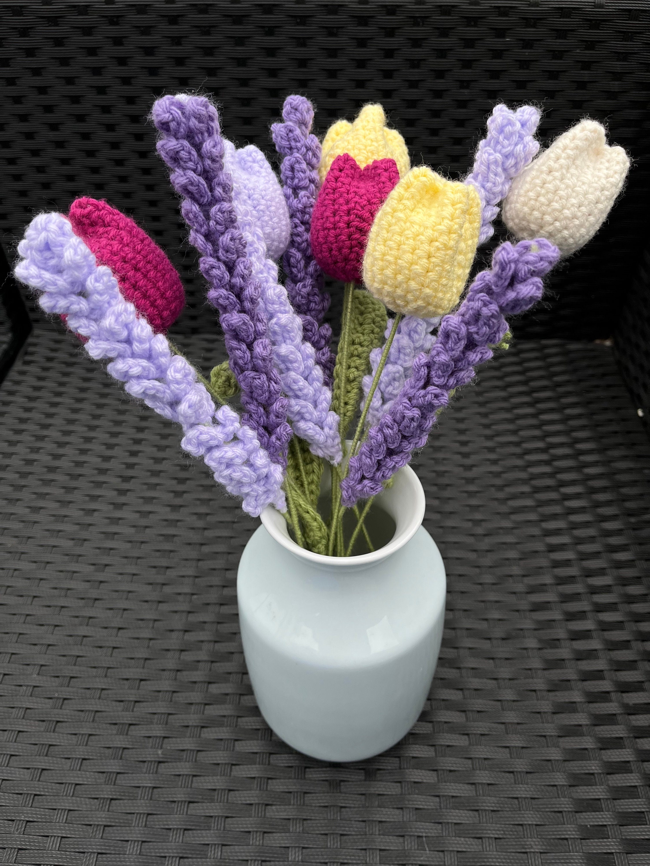 Crochet Flower Pattern Bundle - Lavender, Carnations, Tulips - Etsy