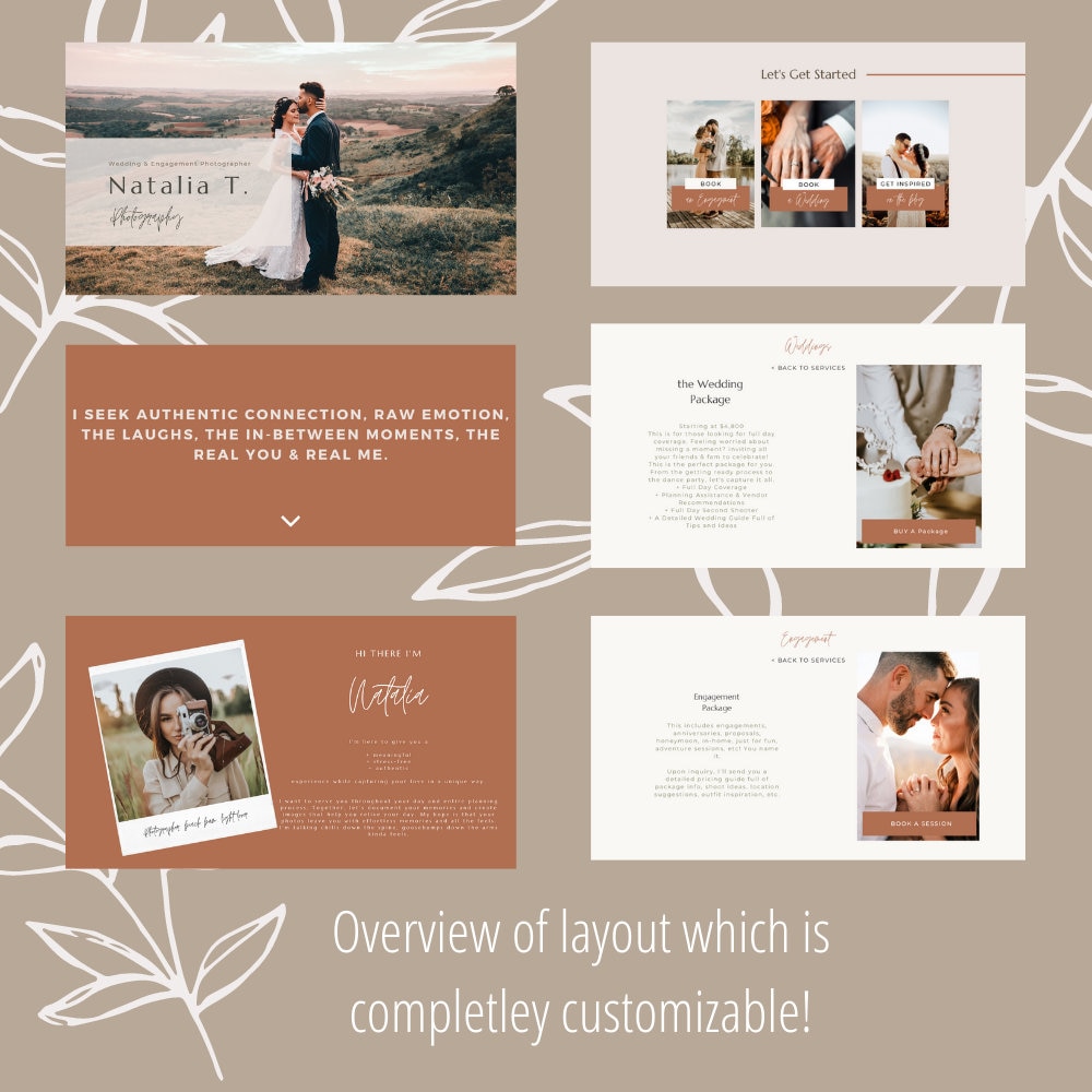 Canva Template for Photographers, Coaching Template, Photography ...
