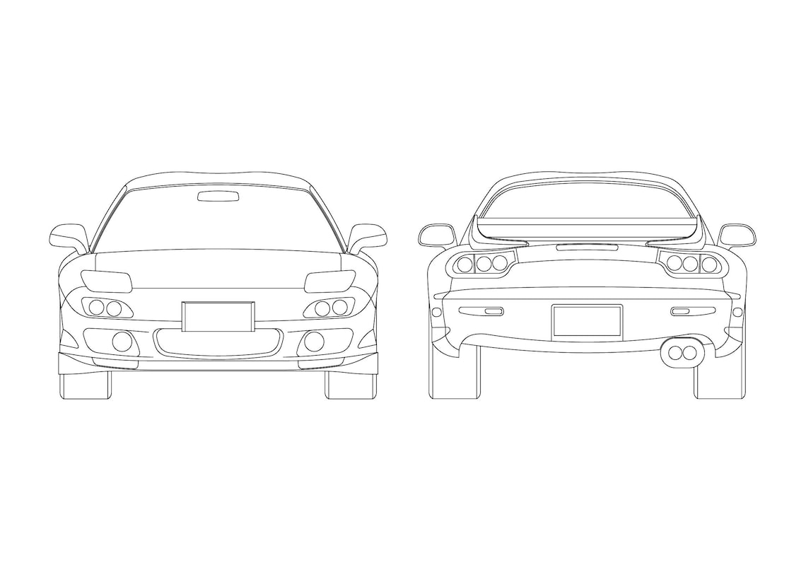 Mazda Rx7 FD. Instant Download JDM Legend Svg, Eps, Pdf, Jpg and Png - Etsy