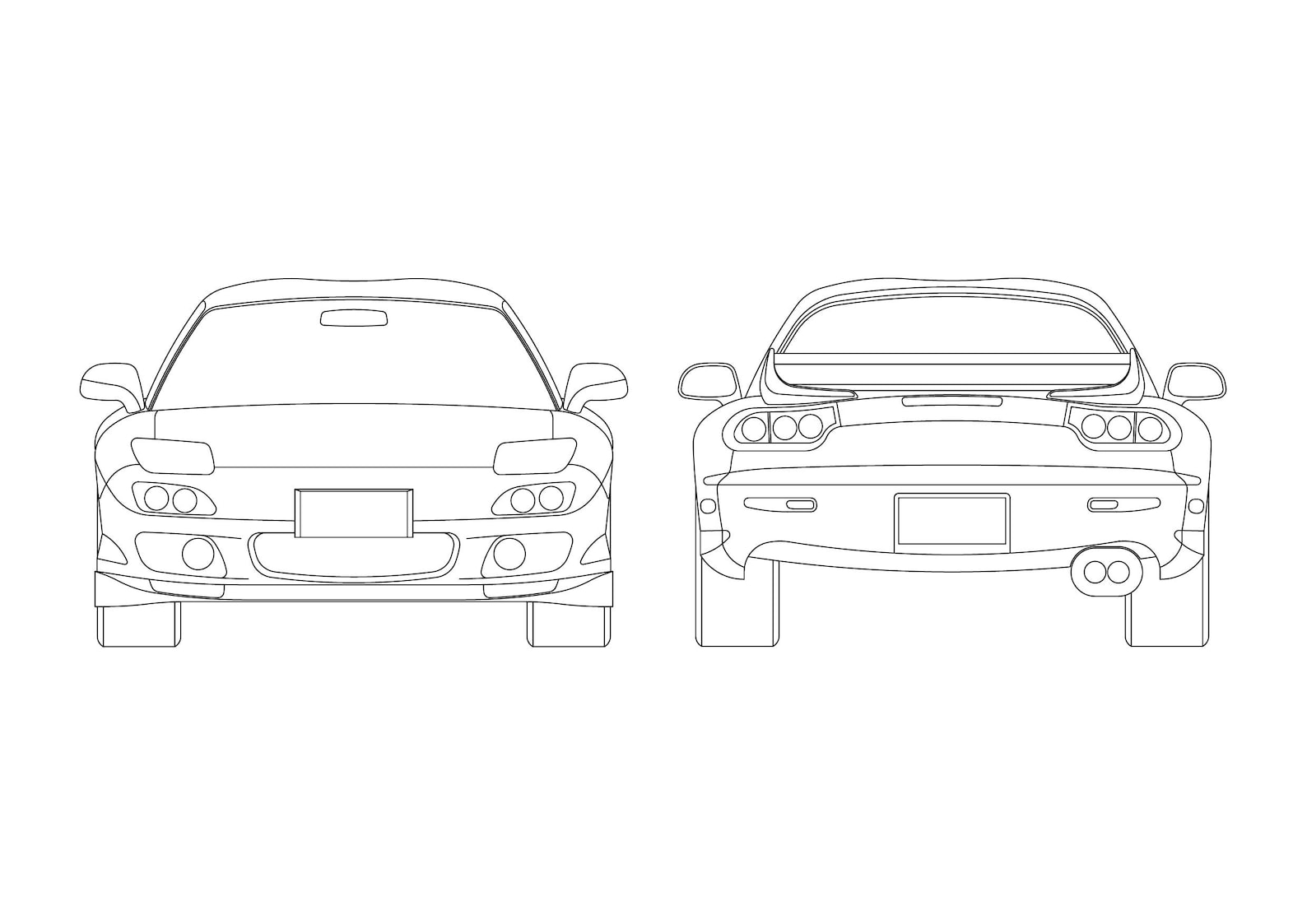 Mazda Rx7 FD. Instant Download JDM Legend Svg, Eps, Pdf, Jpg and Png - Etsy