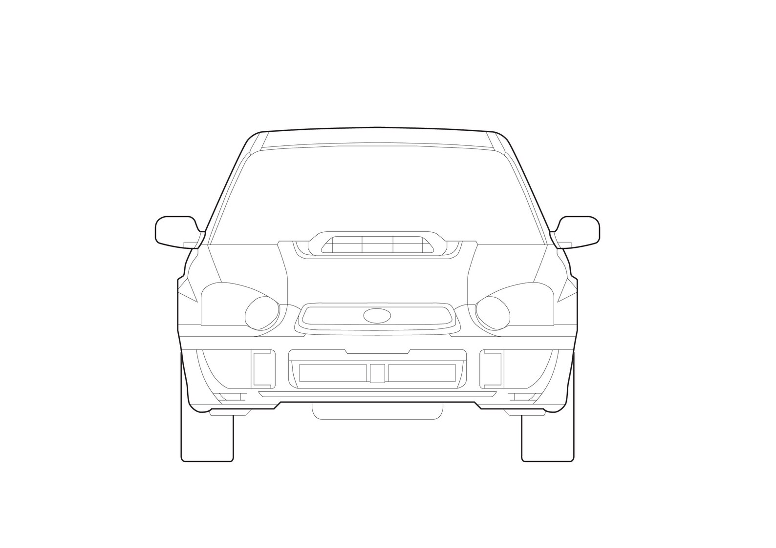Subaru Impreza WRX STI 2003-2005 Vector File for Crafting. Png, Eps ...