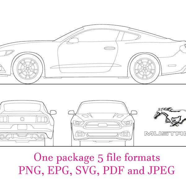 2015 Ford Mustang Gt Svg - Etsy