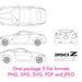 Nissan 350z Vector File. Png, Svg, Eps, Pdf, Jpeg - Etsy