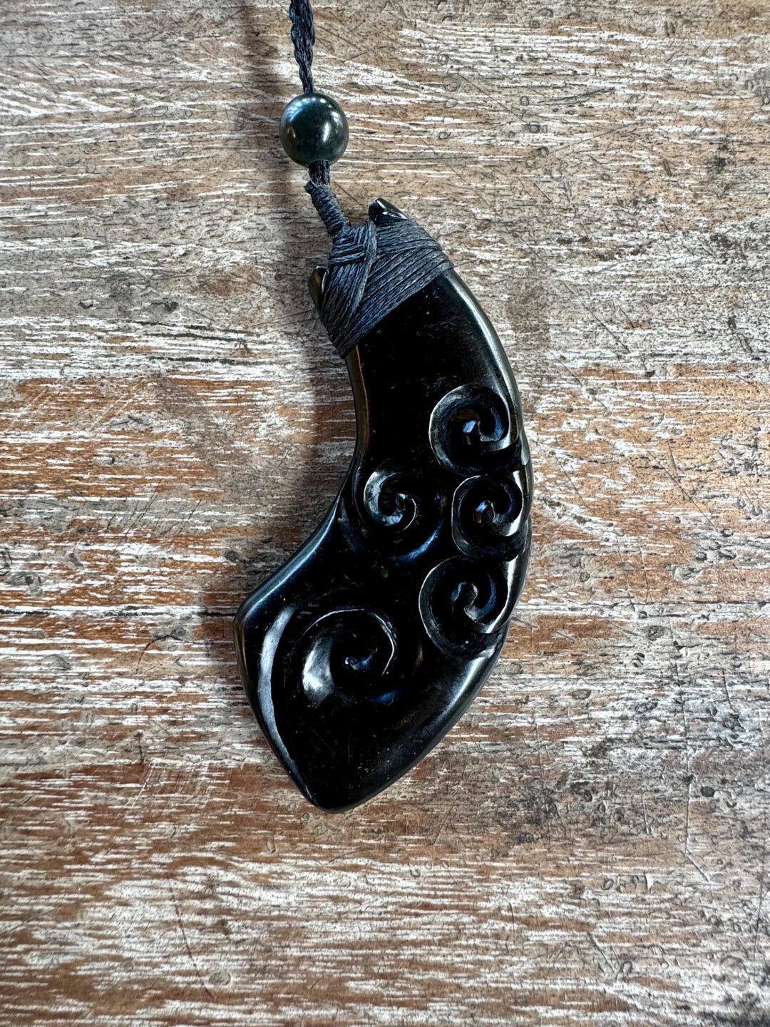 Black Jade Koru Pendant | Maori Pounamu, Healing Gemstone - Etsy Australia