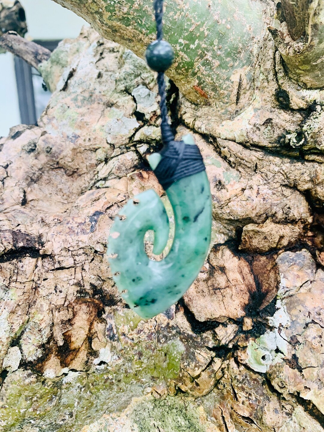 Indonesian Jade Fish Hook Pendant, in the Māori Culture the Hei Matau ...