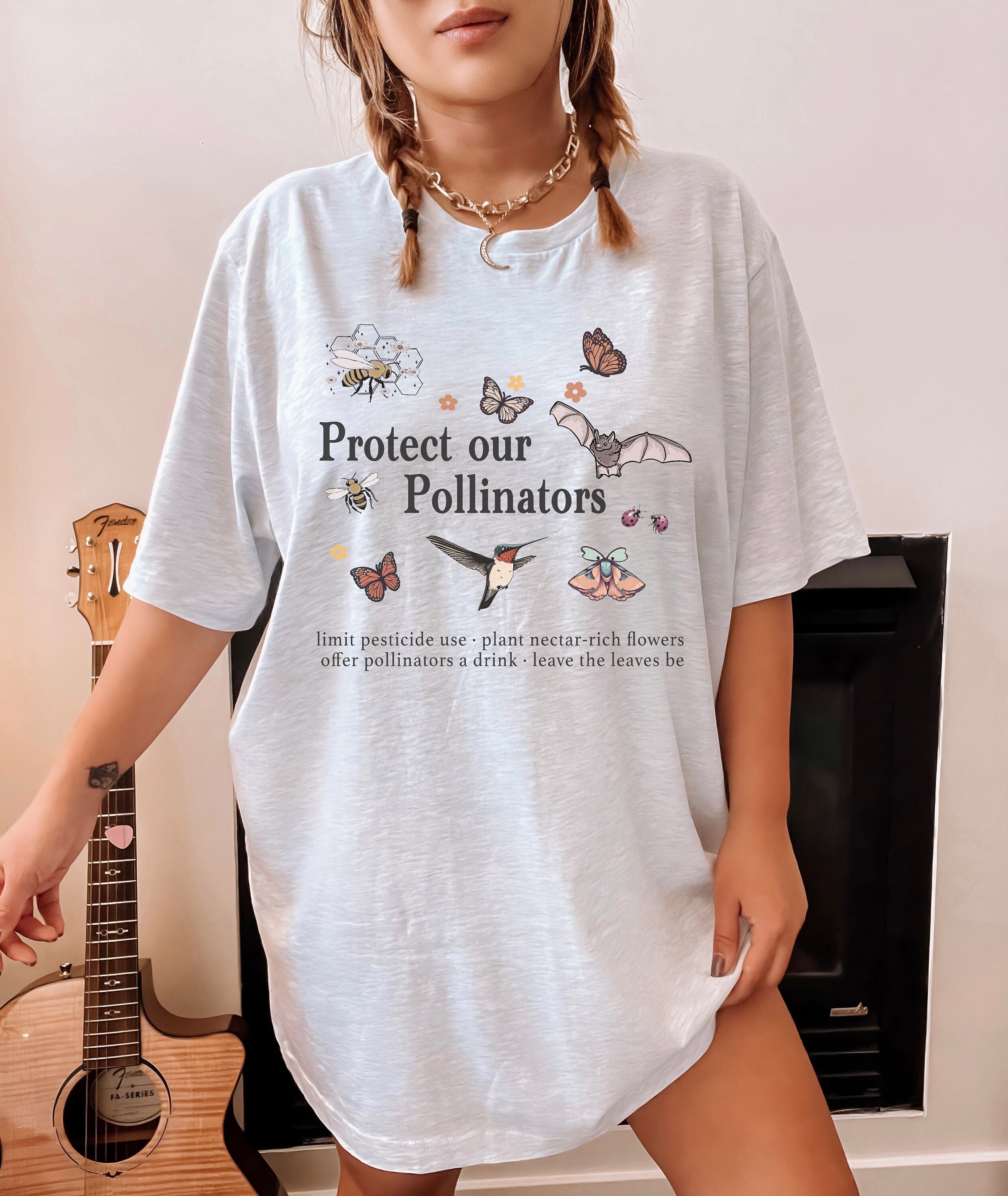 Protect Our Pollinators Tee, Pollinators Lover Shirt, Protect Bats ...