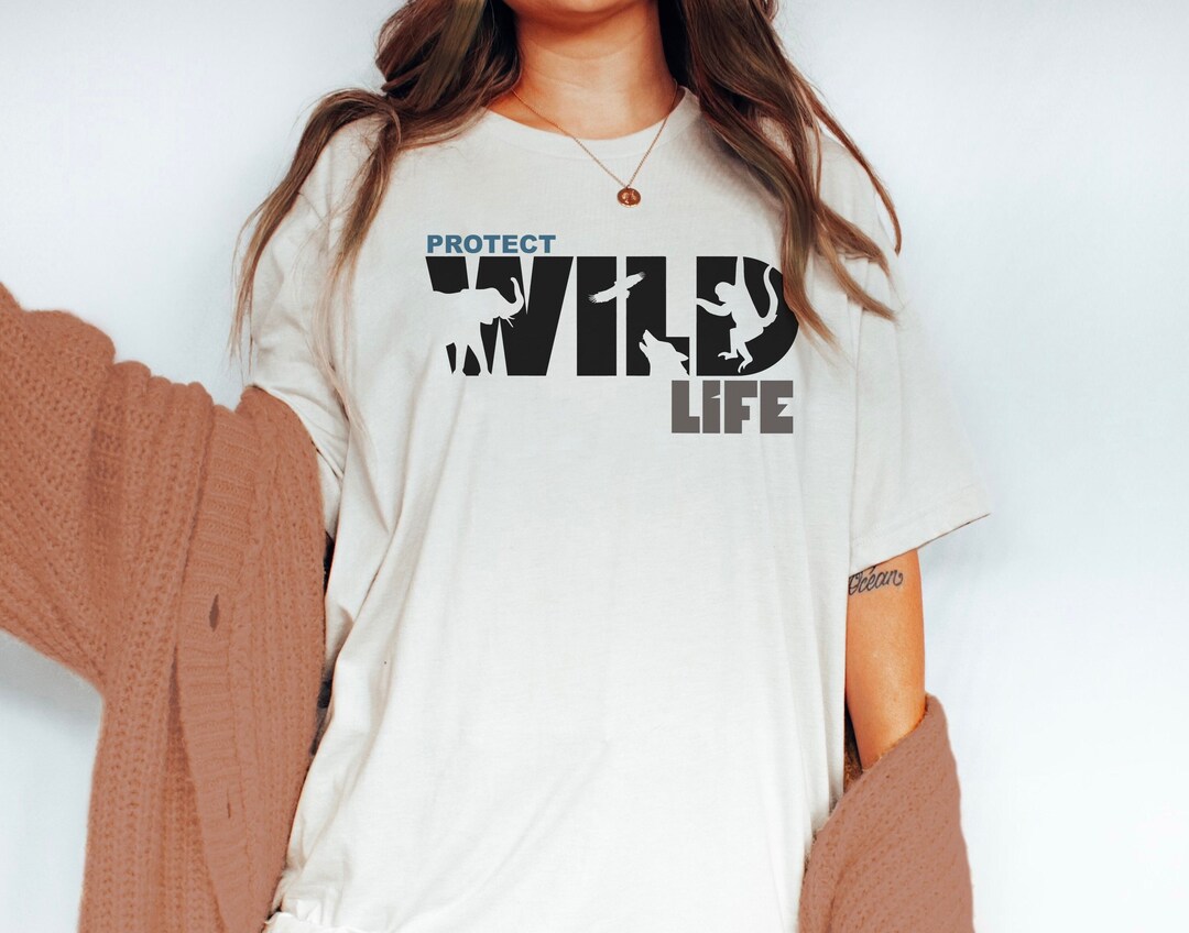 Protect Wildlife Tshirt, Wildlife Conservation Tshirt, Conservation Tee ...