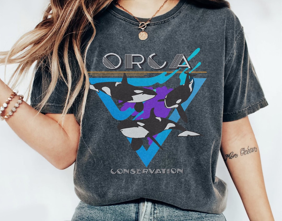 Orca Killer Whale 90's Design Killer Whale T-shirt Retro - Etsy