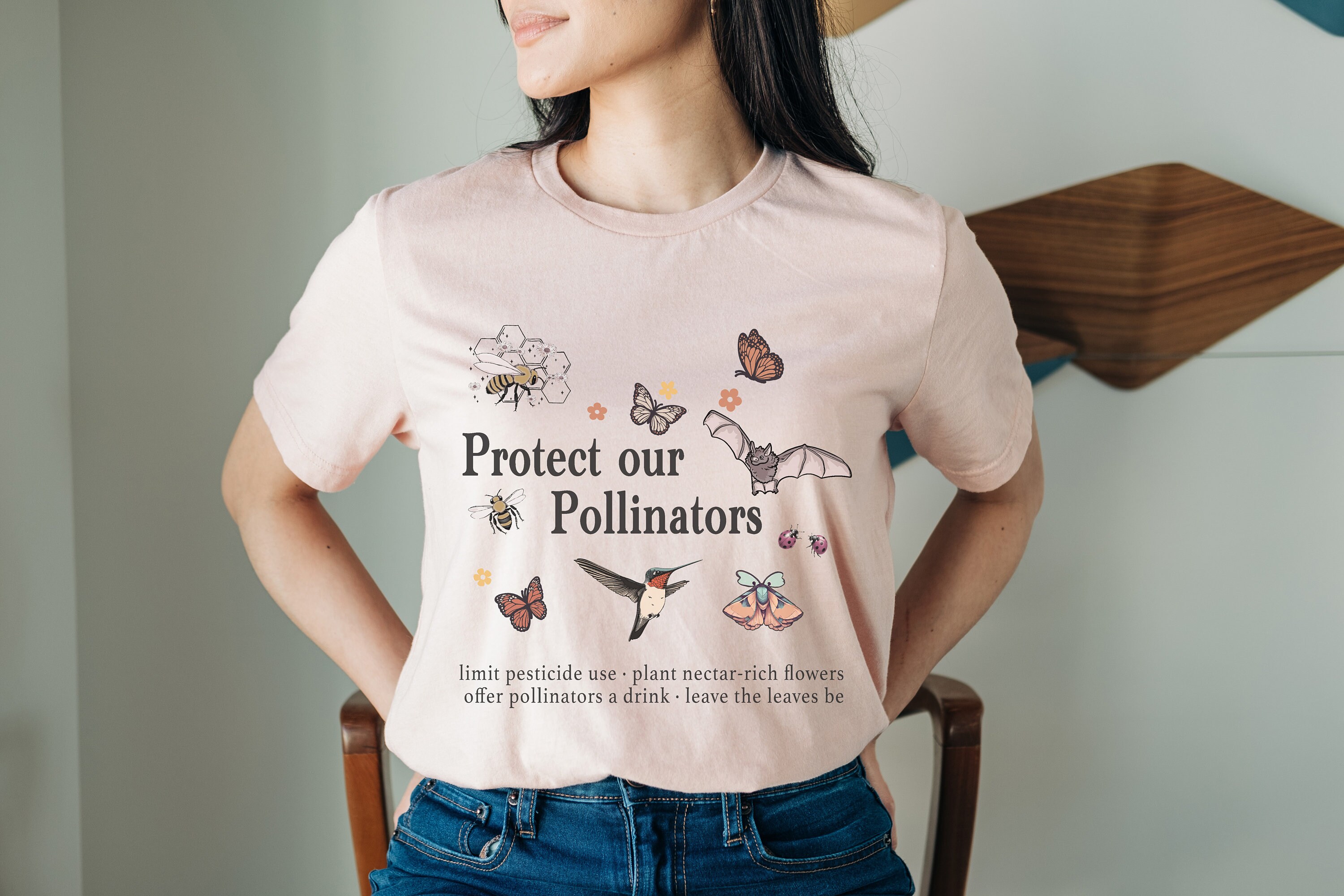 Protect Our Pollinators Tee, Pollinators Lover Shirt, Protect Bats ...