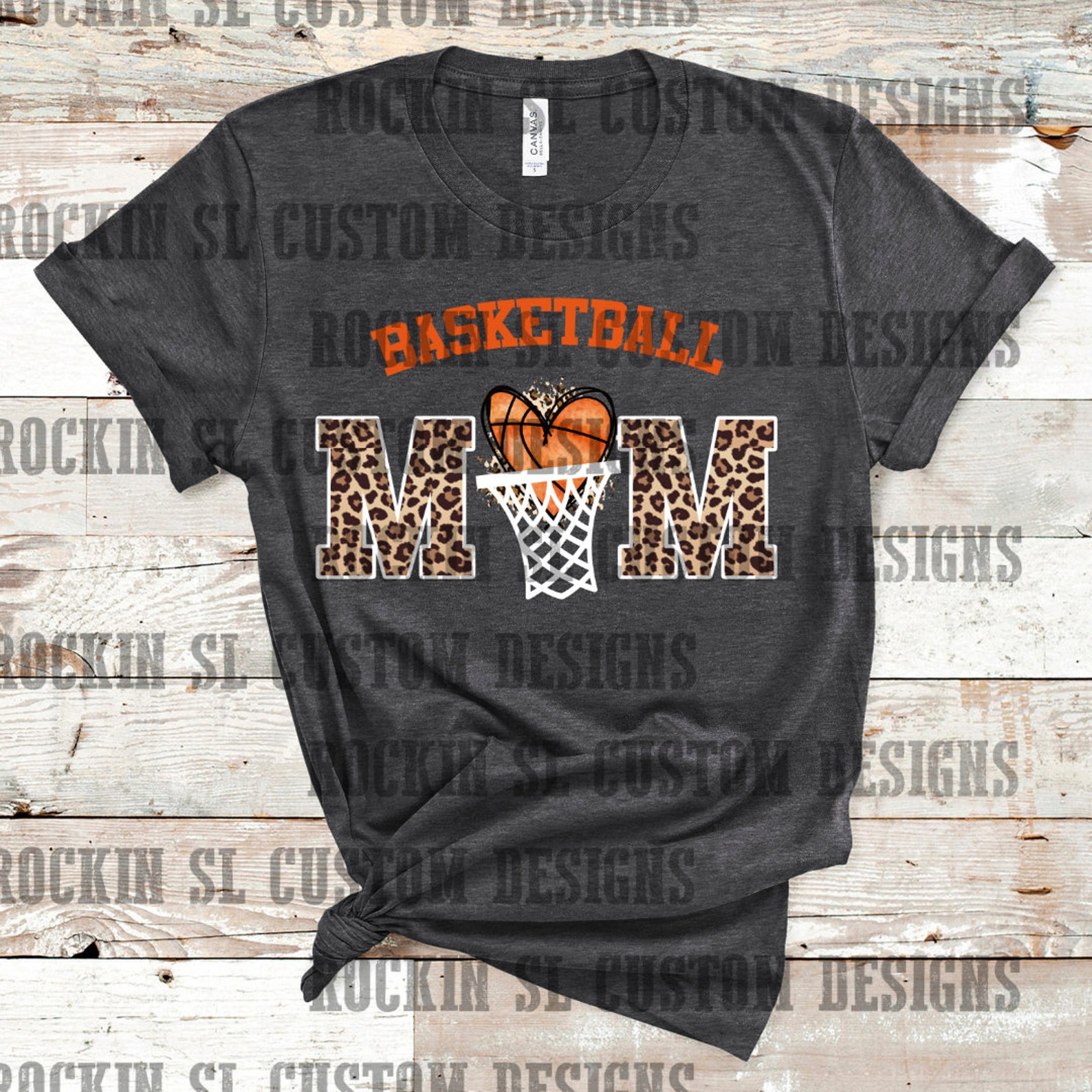 Basketball Mom Leopard Print - Digital File PNG - Etsy