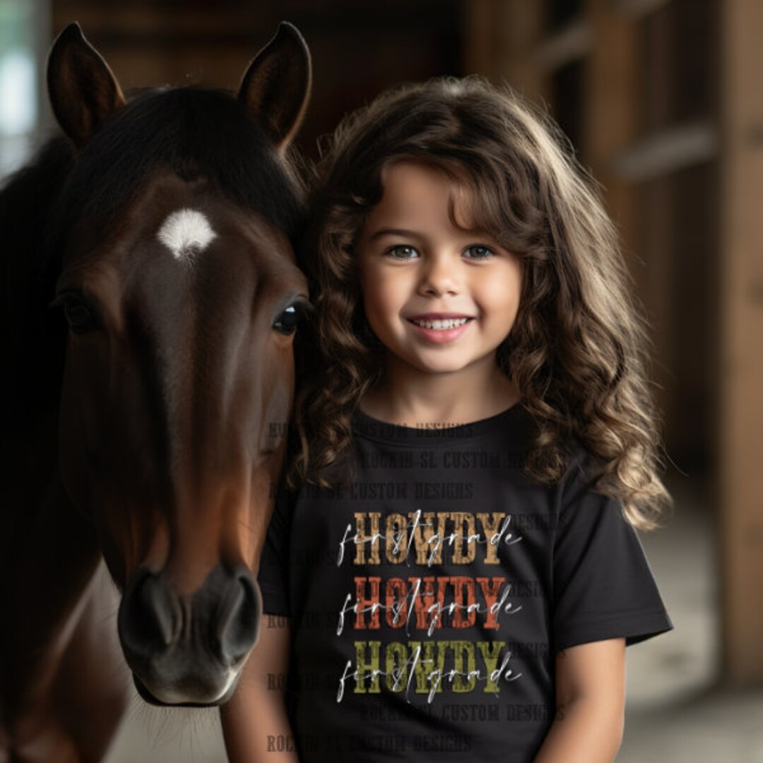 Howdy First Grade Western Back to School DIGITAL File PNG - Etsy