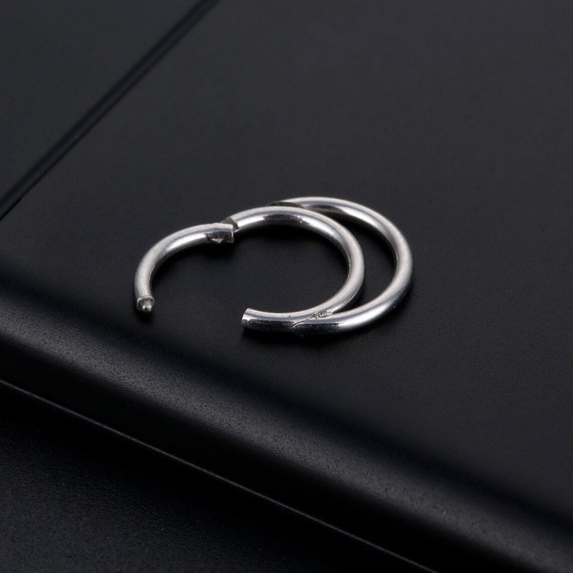 16G Surgical Steel Double Septum Ring/ Layered Septum Clicker/ - Etsy