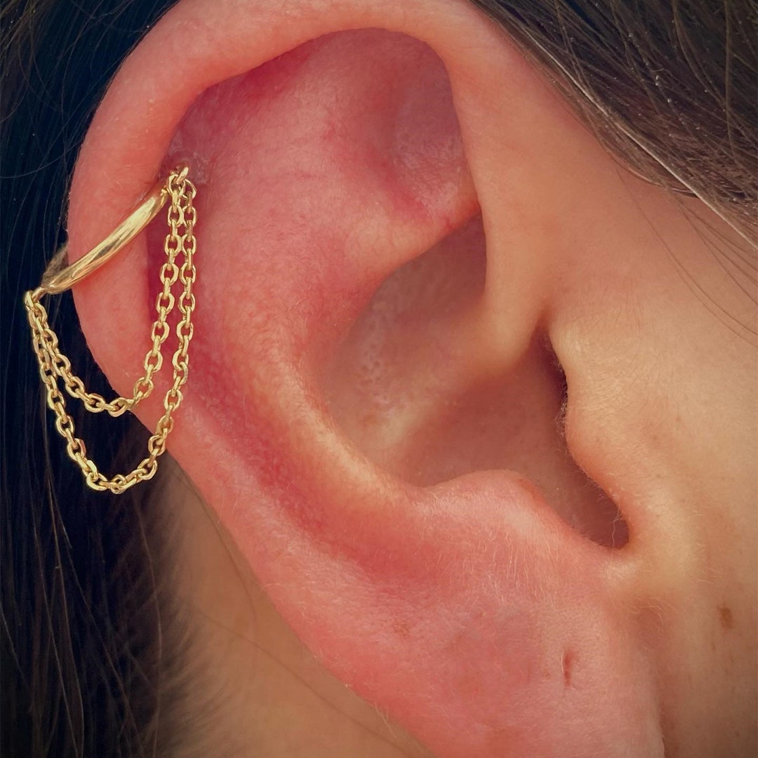 16G 316L Steel Helix Earring Hoop/ Helix Piercing/ Helix Hoop Ring ...