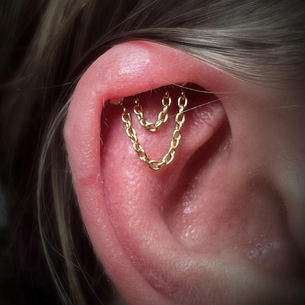 Hidden Helix Piercing - Etsy