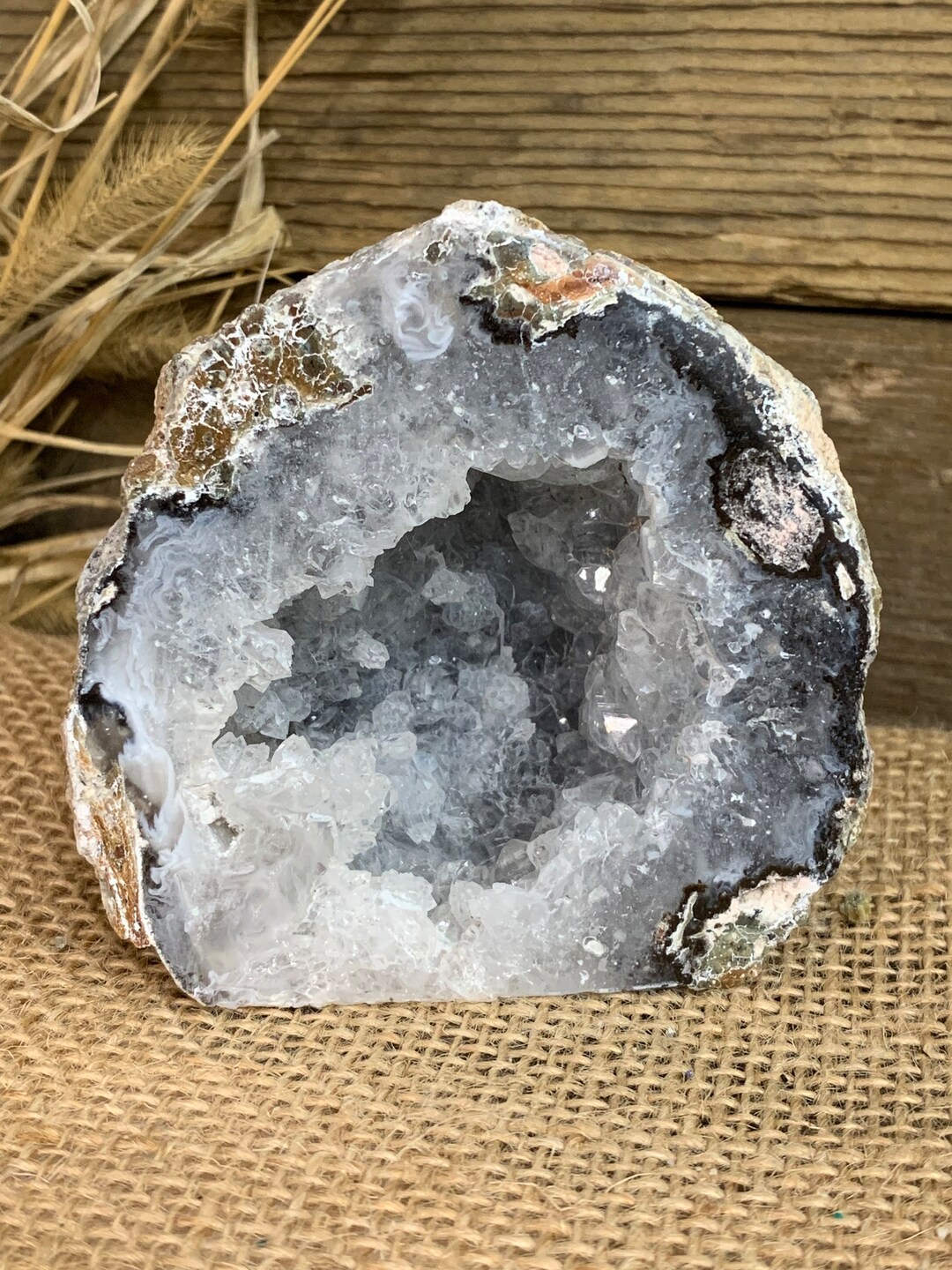 Trancas Geode From Chihuahua Mexico With Cut Base and Polished - Etsy