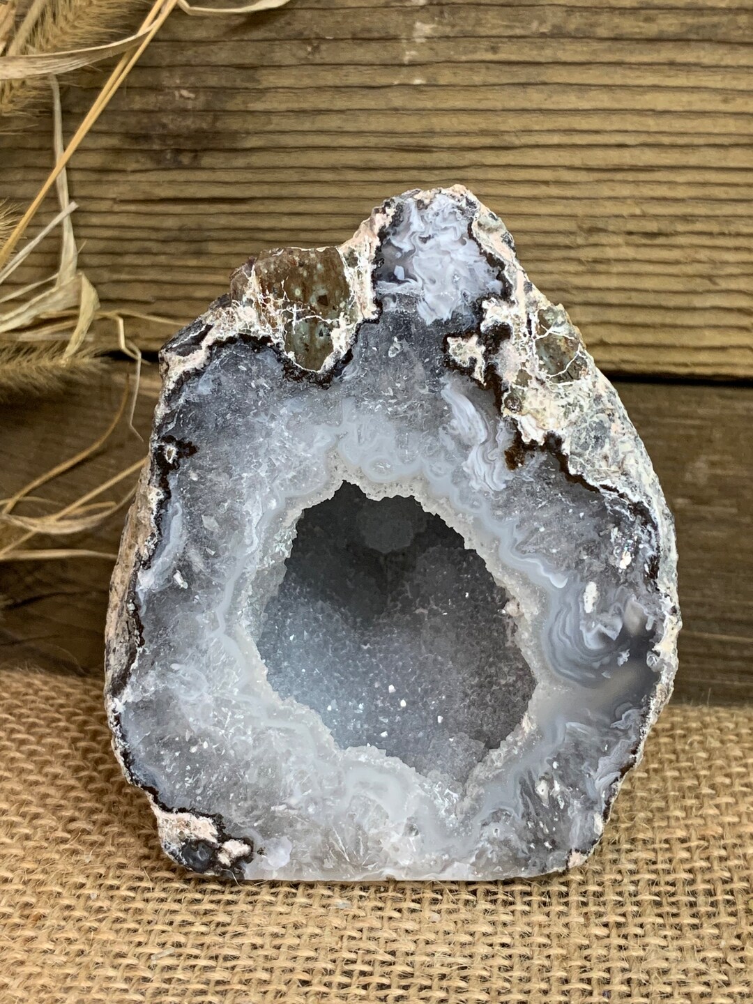 Trancas Geode From Chihuahua Mexico With Cut Base and Polished Face ...