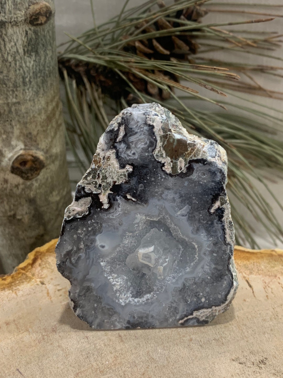 Trancas Geode From Chihuahua Mexico With Cut Base and Polished Face ...