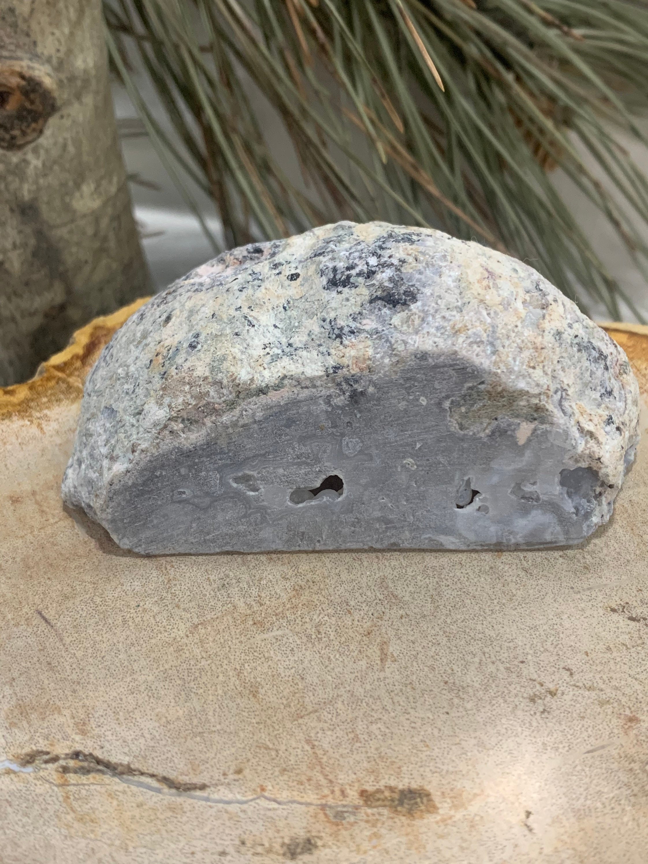 Trancas Geode From Chihuahua Mexico With Cut Base and Polished Face ...