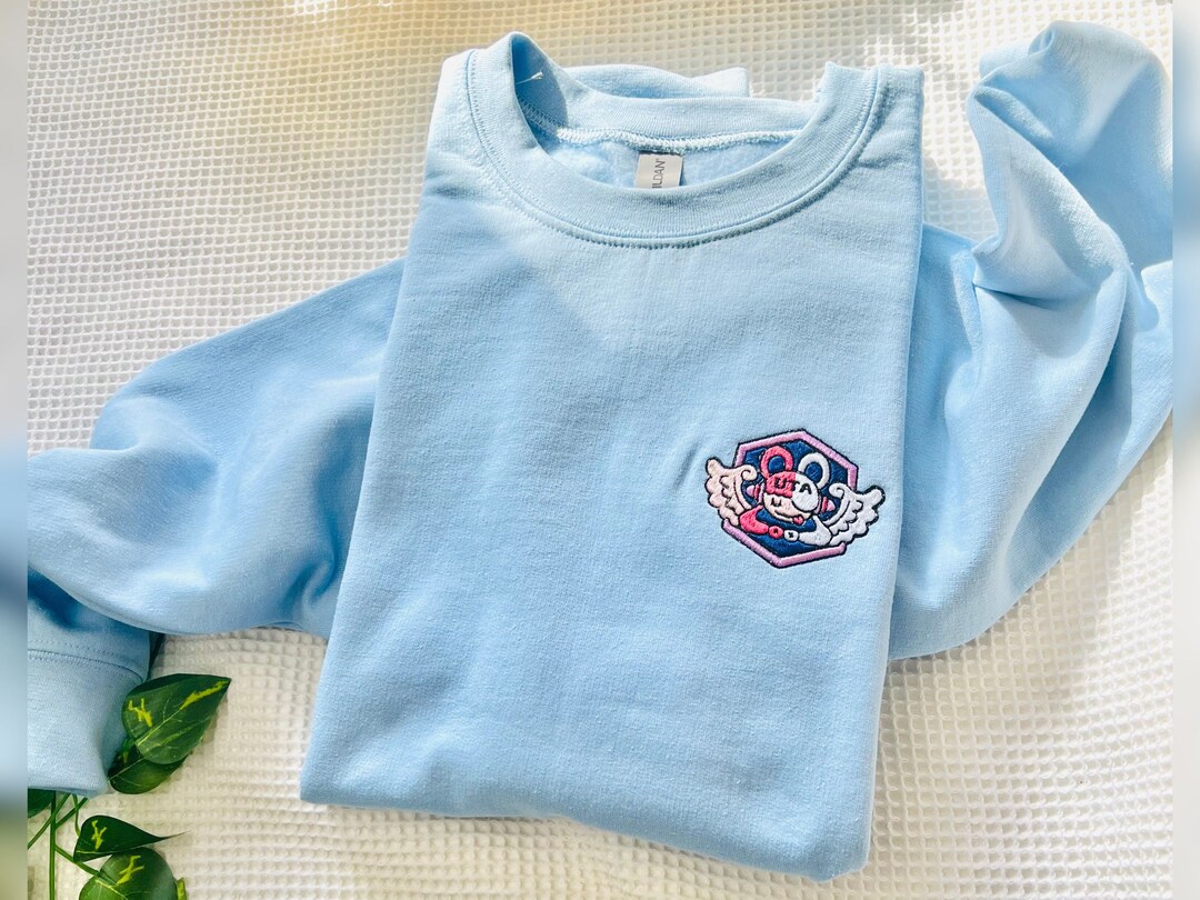 Diva Singer Anime Embroidered Sweater. Minimalist Anime/manga Crewneck ...